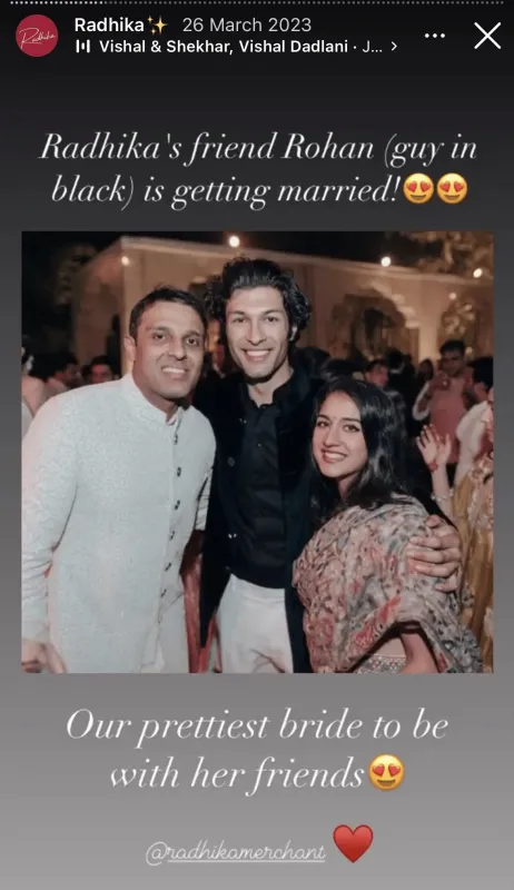 Who is Rohan Malhotra? man linked to Radhika Merchant's past